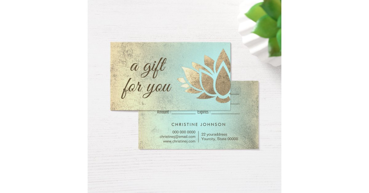 lotus gift card | Zazzle
