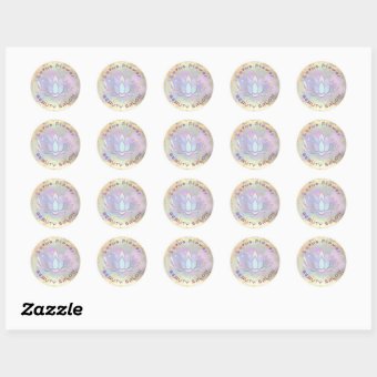 Lotus logo classic round sticker | Zazzle