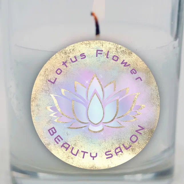 Lotus logo classic round sticker | Zazzle