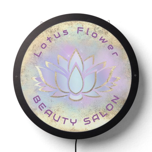 Lotus logo LED sign | Zazzle