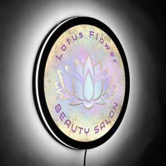 Lotus logo LED sign | Zazzle
