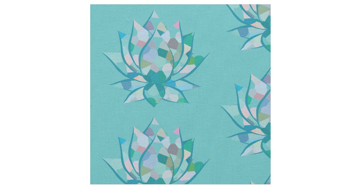 Lotus pattern fabric | Zazzle