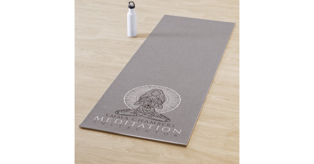 Lotus Pose Yoga Practice Mat | Zazzle