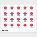 Lotus Pray Funny Plant Pun Classic Round Sticker | Zazzle