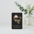 Lotus Water Lily Yoga Mindfulness Glitter Business Card | Zazzle