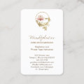 Lotus Water Lily Yoga Mindfulness Glitter Business Card | Zazzle