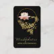 Lotus Water Lily Yoga Mindfulness Glitter Business Card | Zazzle
