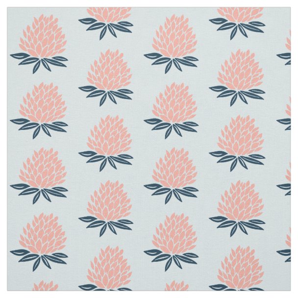 Lotus pattern fabric | Zazzle