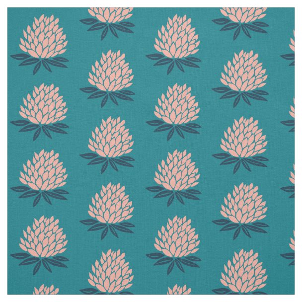 Lotus pattern fabric | Zazzle