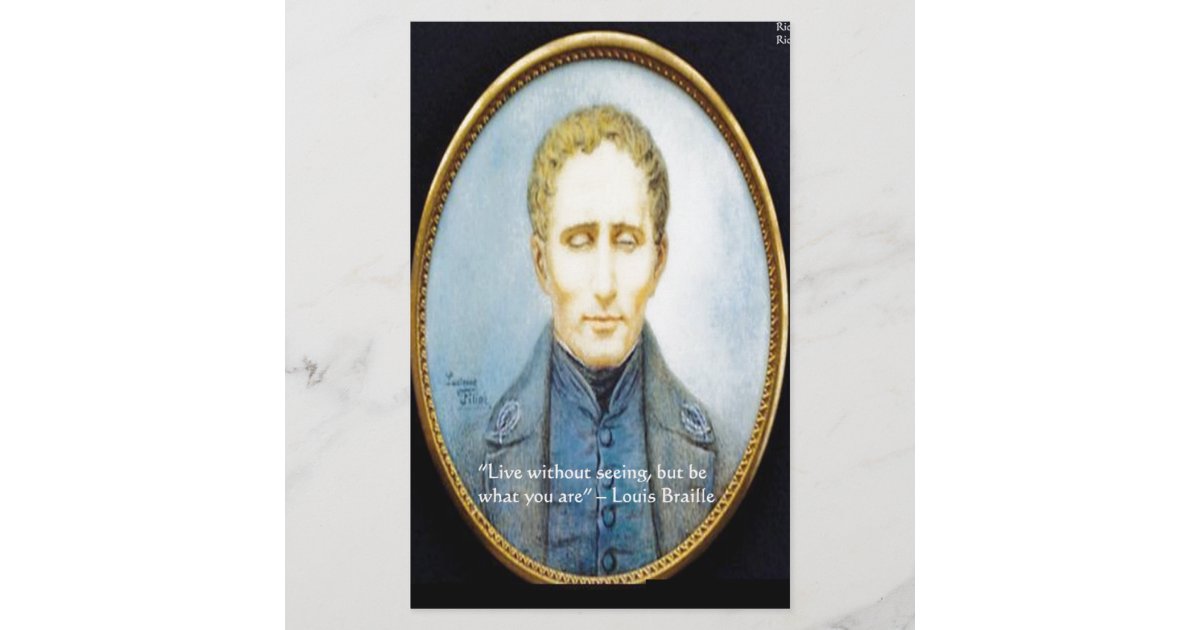 Louis Braille Famous Quote | Zazzle