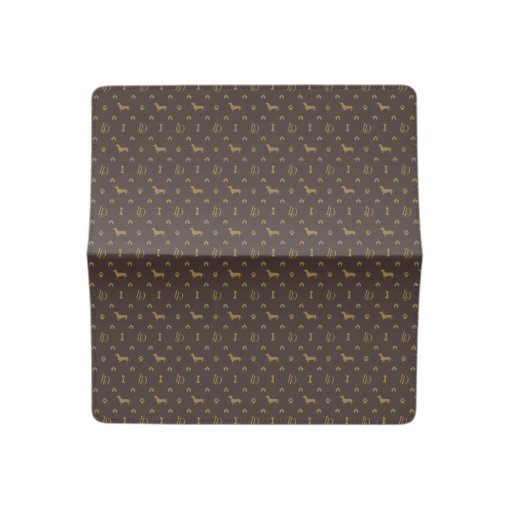 Louis Dachshund Luxury Dog Attire Checkbook Cover | Zazzle