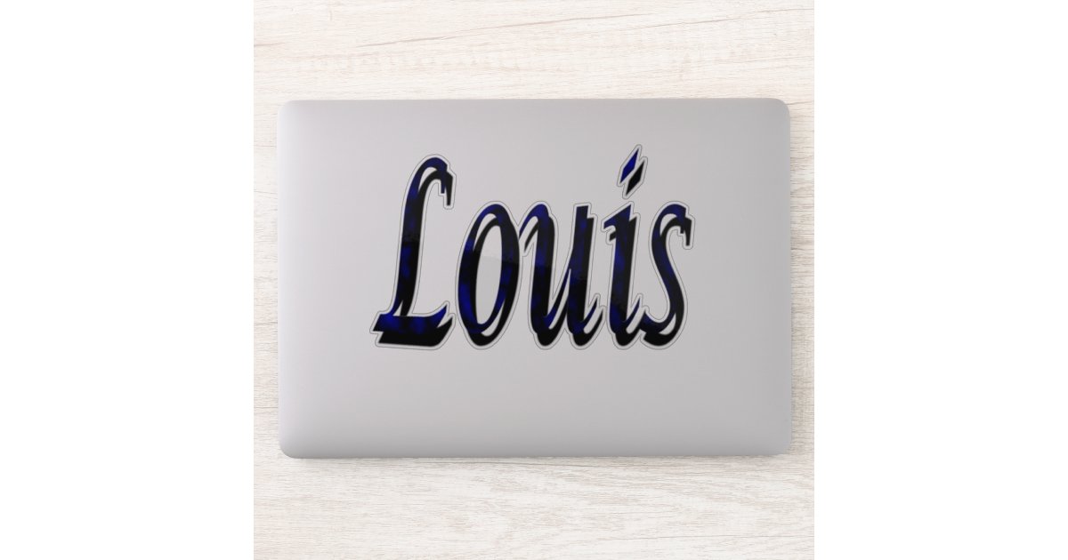Louis Name Logo, Sticker | Zazzle