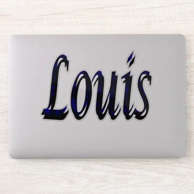 Louis Name Logo, Sticker | Zazzle