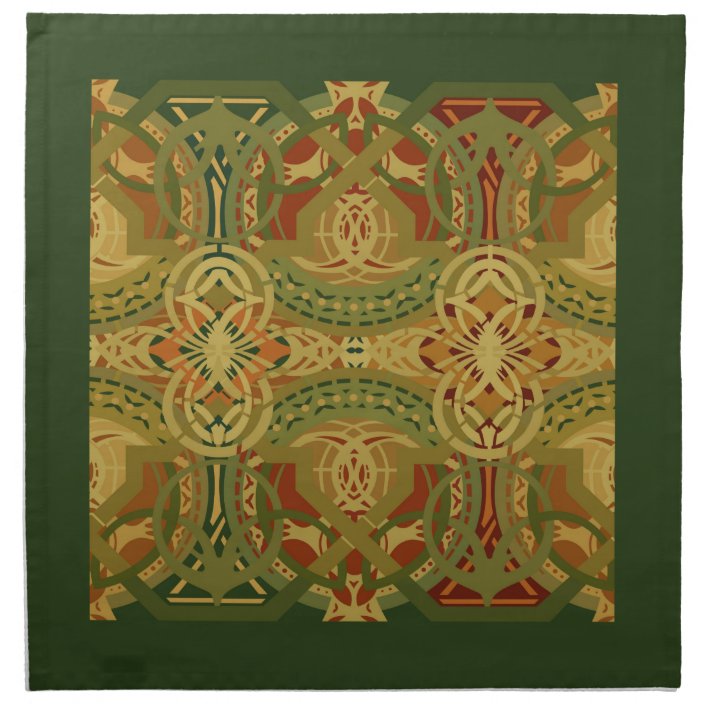 Louis Sullivan Upper Beam Stencil Pattern Cloth Napkin | Zazzle.com