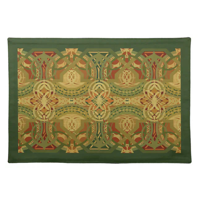 Louis Sullivan Upper Beam Stencil Pattern Placemat | Zazzle