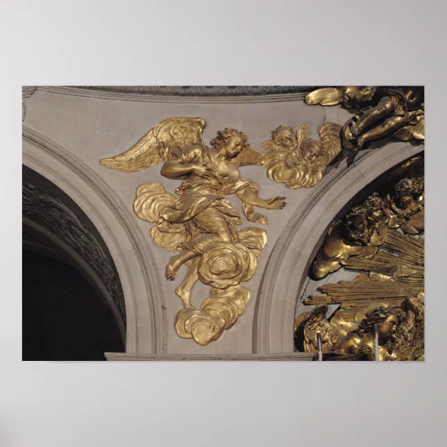 Louis XIV style angel, from the arch Poster | Zazzle