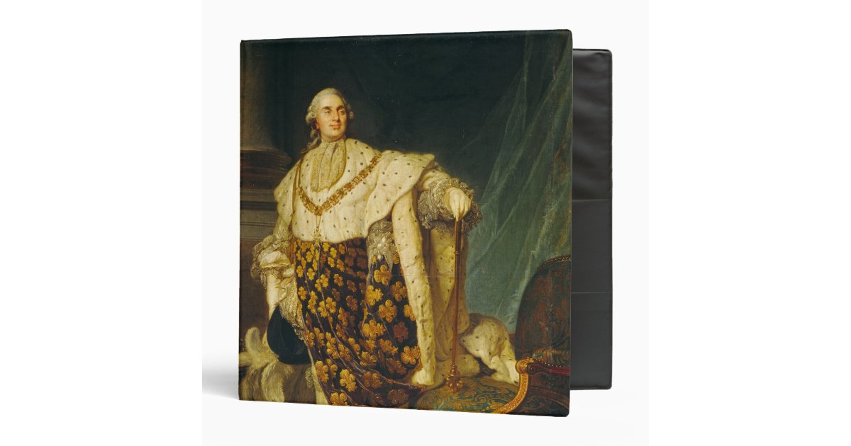 Louis XVI King of France in Coronation Robes Binder | Zazzle