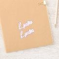Louise Decorative Name in Pink x2 Sticker | Zazzle