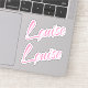 Louise Decorative Name in Pink x2 Sticker | Zazzle