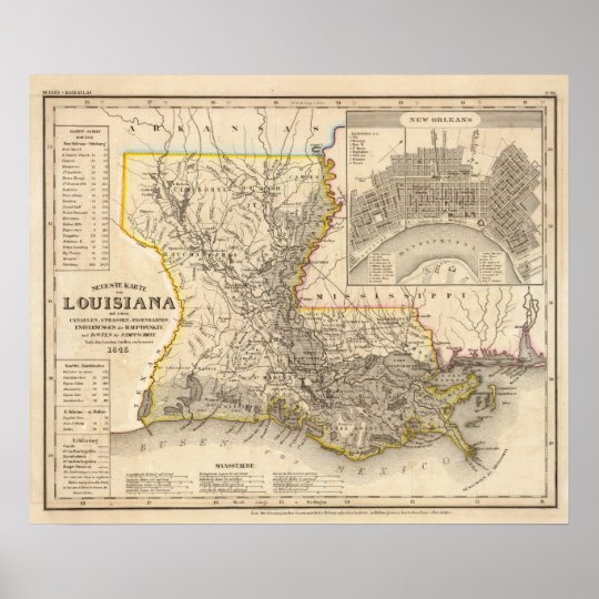 Louisiana 4 poster | Zazzle.com