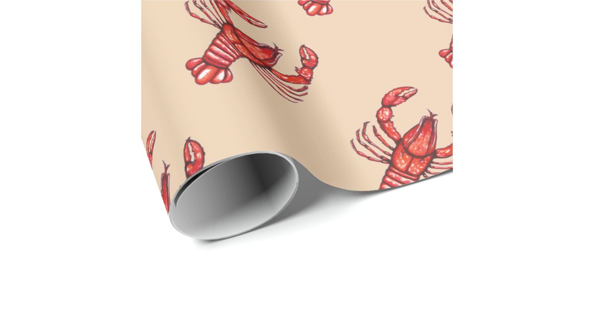 Louisiana Cajun Crawfish Custom Wrapping Paper | Zazzle