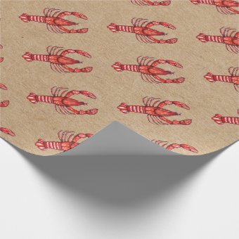 Louisiana Cajun Crawfish Kraft Paper Print | Zazzle