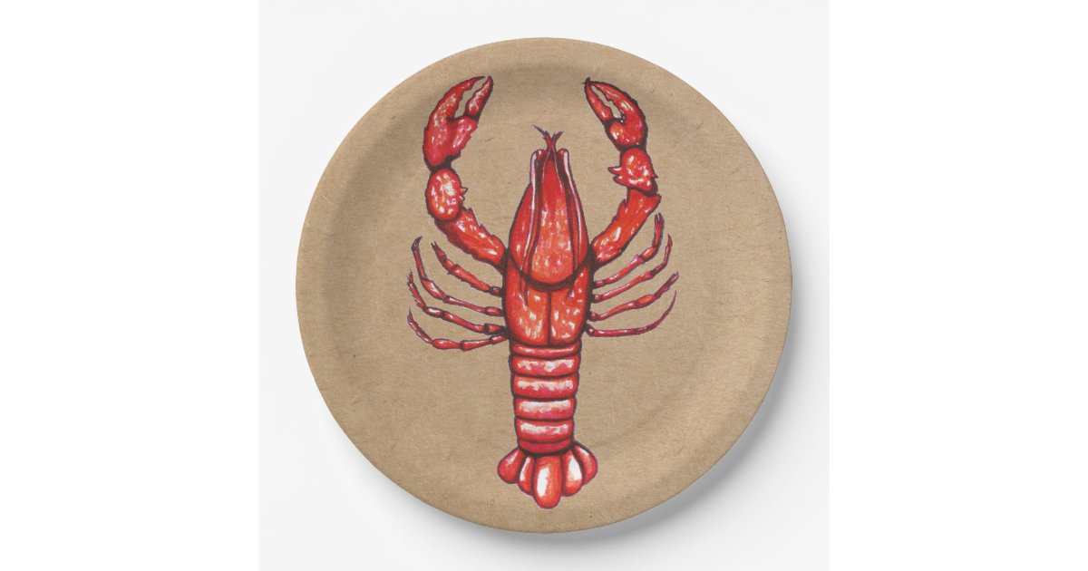Louisiana Cajun Crawfish Paper Plates | Zazzle