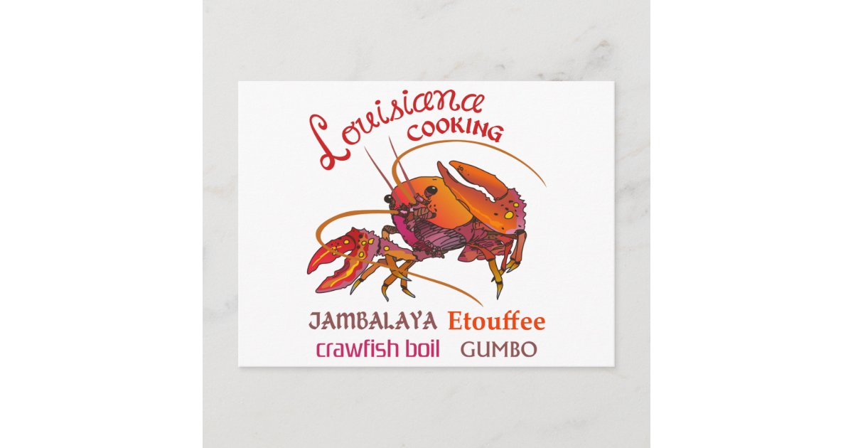 Louisiana Cooking Postcard | Zazzle