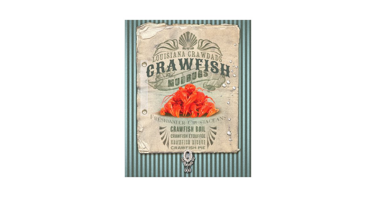 Louisiana Crawfish Canvas Print | Zazzle
