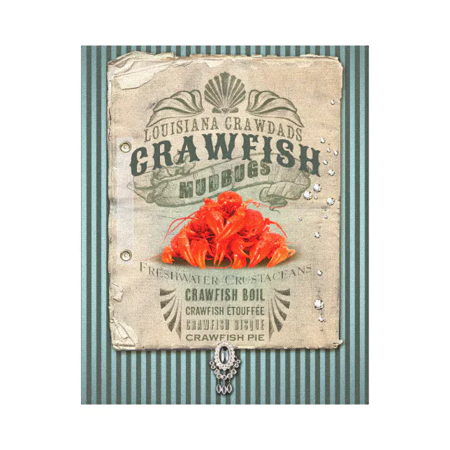 Louisiana Crawfish Canvas Print | Zazzle