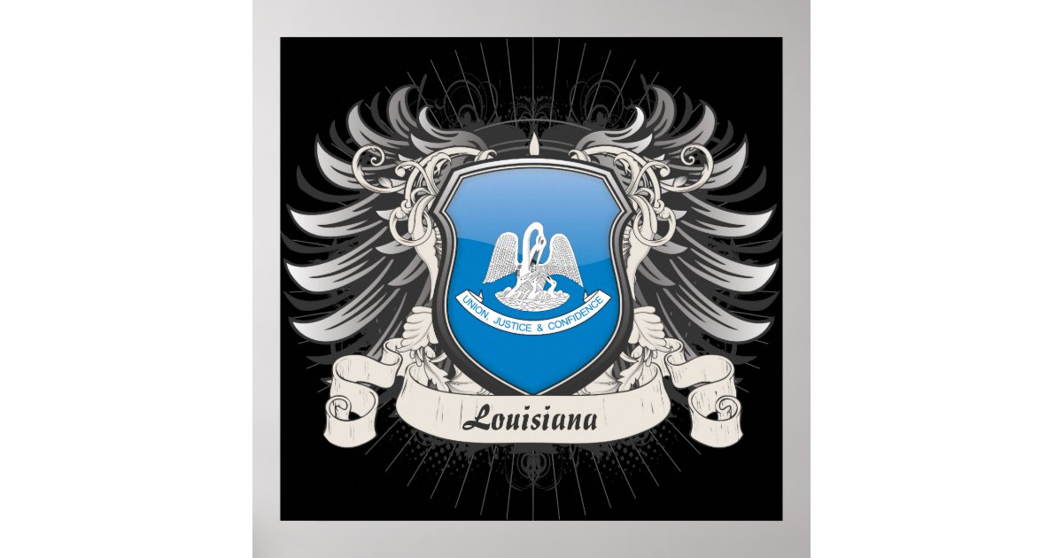Louisiana Crest Poster | Zazzle