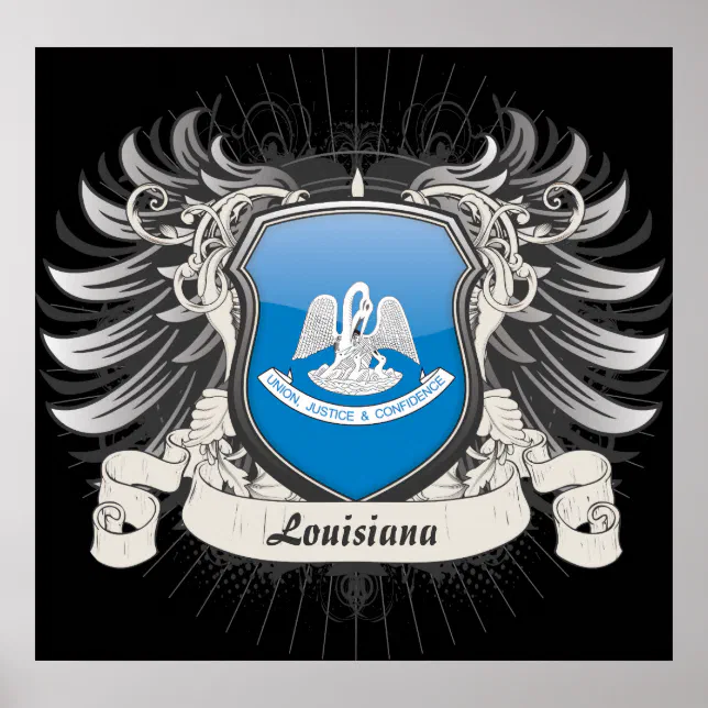Louisiana Crest Poster | Zazzle