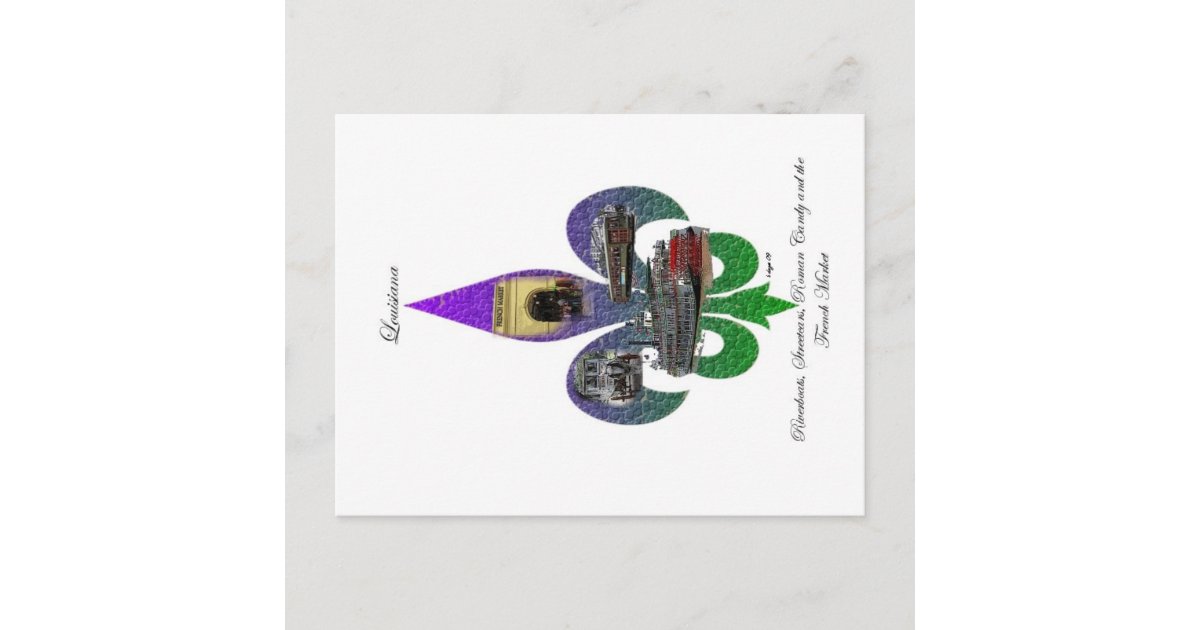 Louisiana Fleur de Lis Postcard | Zazzle