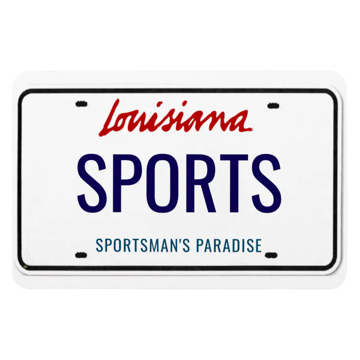 Louisiana License Plate Flexible Magnet | Zazzle