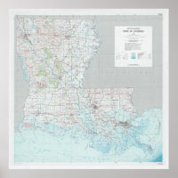 Louisiana Bayou Map