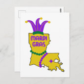 Louisiana Mardi Gras Postcard | Zazzle