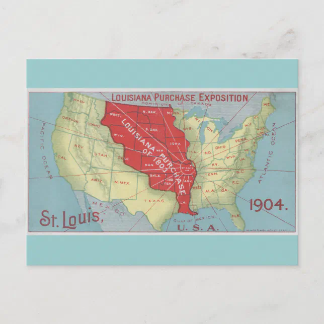Louisiana Purchase Postcard | Zazzle