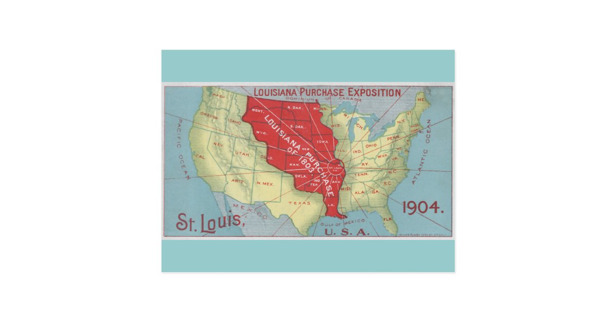Louisiana Purchase Postcard | Zazzle.com