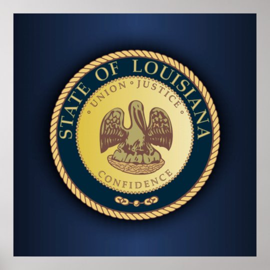 Louisiana Seal Poster | Zazzle.com
