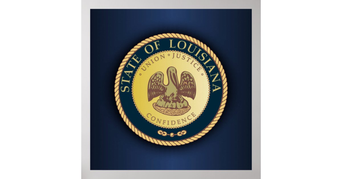 Louisiana Seal Poster | Zazzle