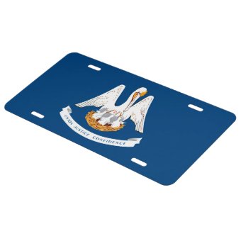 Louisiana State Flag Design License Plate | Zazzle