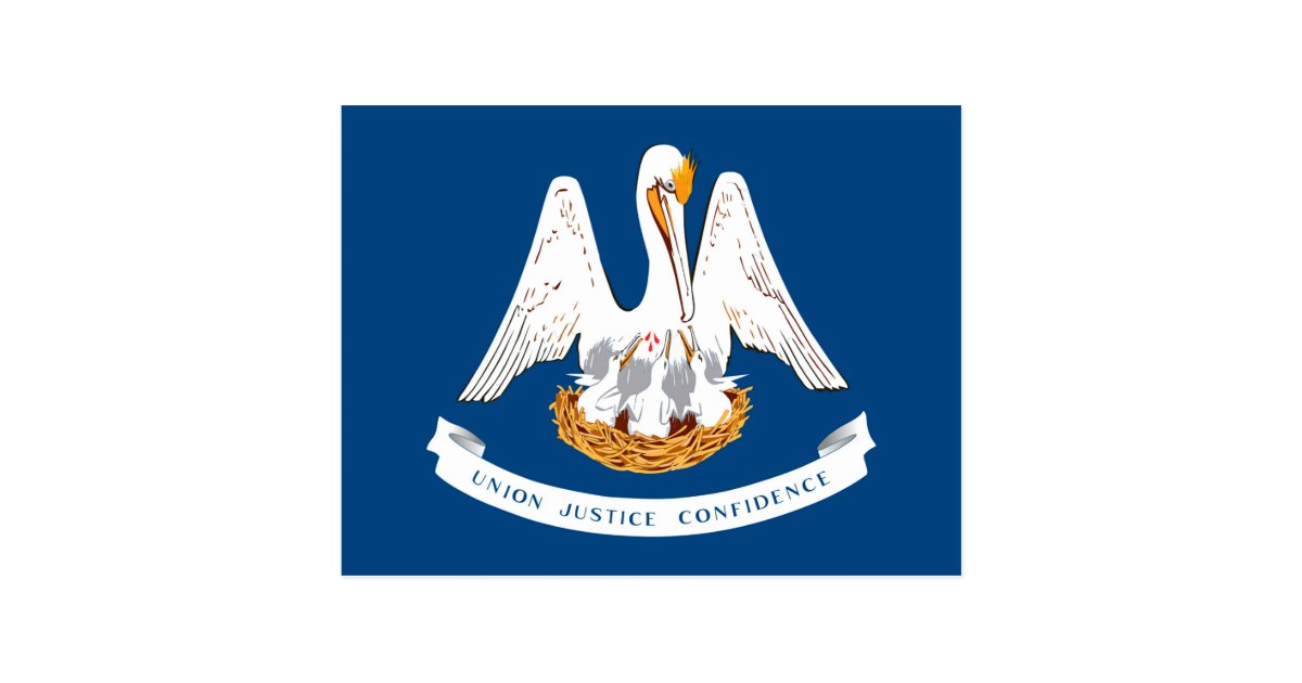 Louisiana State Flag Design Postcard | Zazzle.com