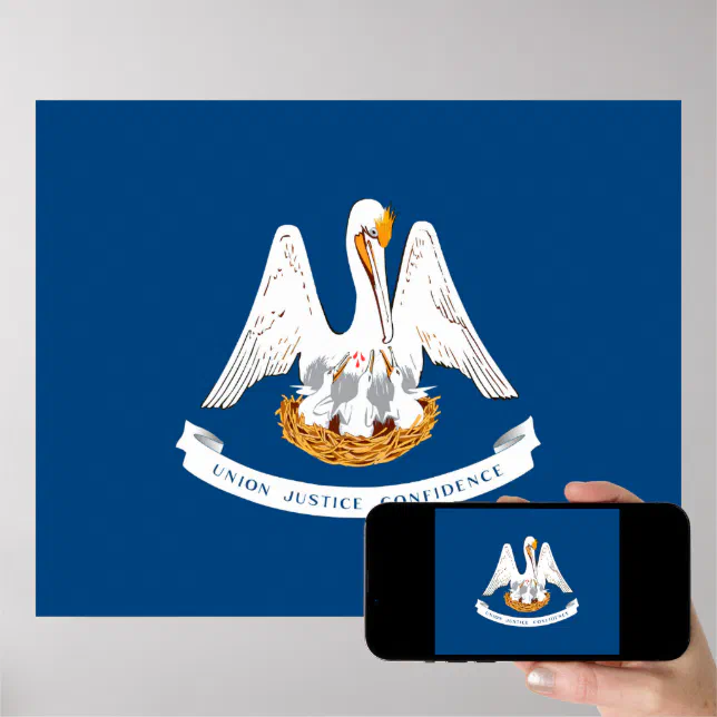 Louisiana State Flag Design Poster | Zazzle