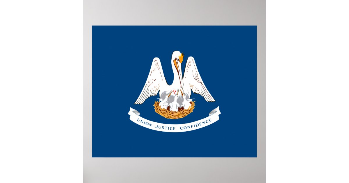 Louisiana State Flag Design Poster | Zazzle