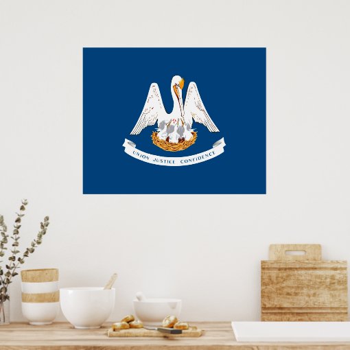 Louisiana State Flag Design Poster | Zazzle