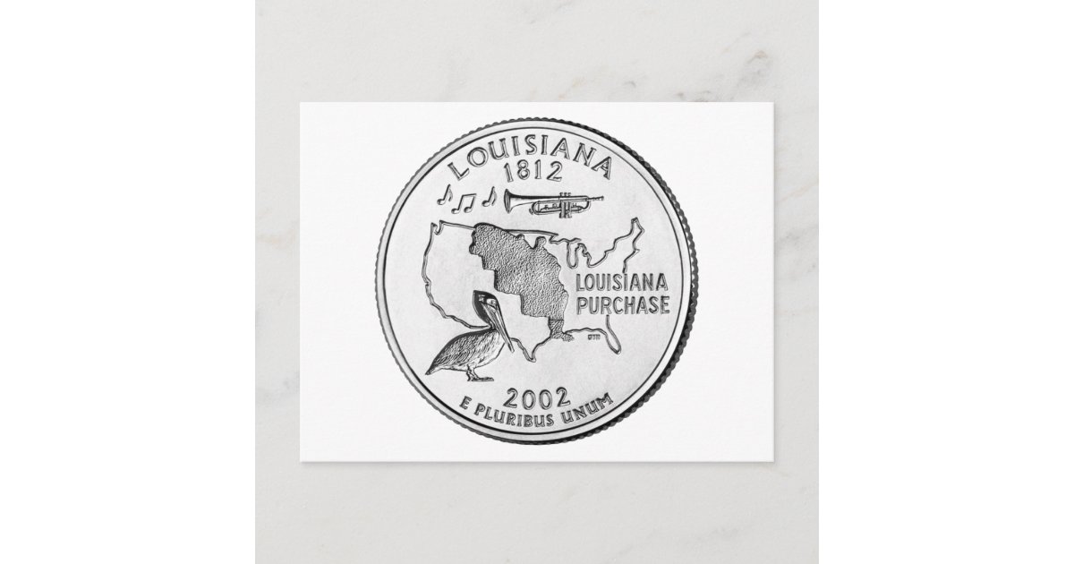 Louisiana State Quarter Postcard | Zazzle