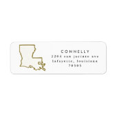 Louisiana State Return Address Labels | Zazzle