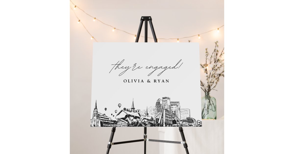Louisville Engagement Party Welcome Sign | Zazzle