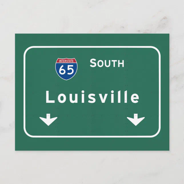 Louisville Kentucky kt Interstate Highway Freeway Postcard | Zazzle