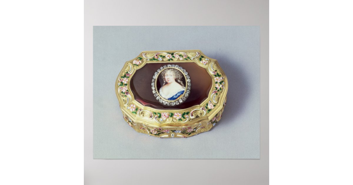 Louix XV oval snuff box Poster | Zazzle